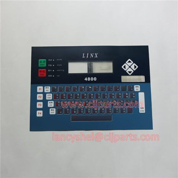 Linx 4800 แป้นพิมพ์เมมเบรน - Hongxin Machinery Co. , Ltd